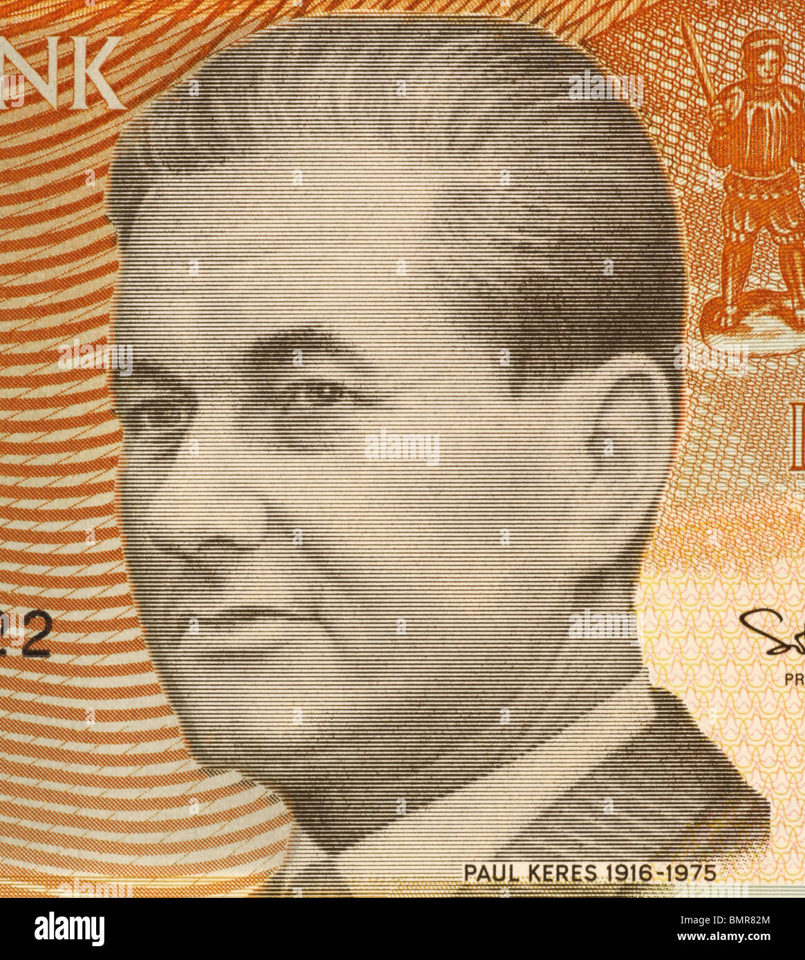 Paul Keres (1916-1975) on 5 Krooni 1994 Banknote from Estonia. Estonian ...