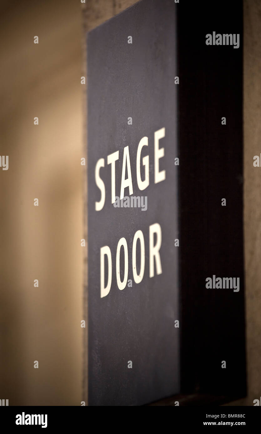 Stage Door Sign Royal Albert Hall London Stock Photo - Alamy