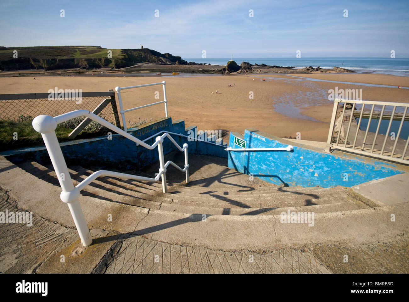 Bude Cornwall UK Sea Water Pool Beach Stock Photo - Alamy