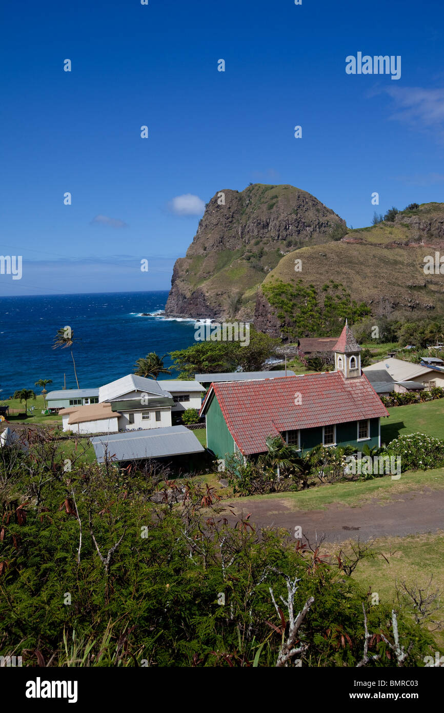 Kahakuloa village, Kahekili Highway, Maui, Hawaii Stock Photo - Alamy