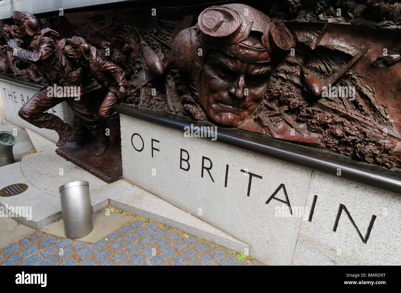 The Battle of Britain WWII memorial relief carving sculpture, Victoria ...
