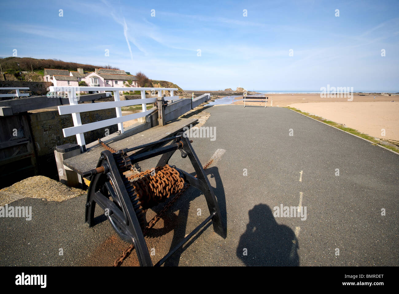 Bude Cornwall UK Canal Sea Lock Beach Stock Photo - Alamy