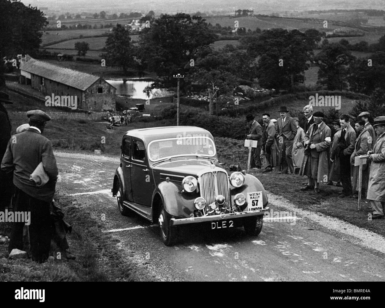 Welsh Rally 1937. Rover Speed 20 Stock Photo - Alamy