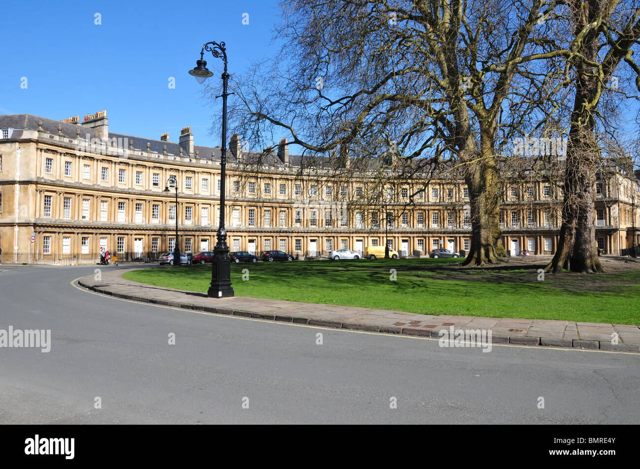 Georgian houses, The Circus, Bath, Somerset Stock Photo - Alamy