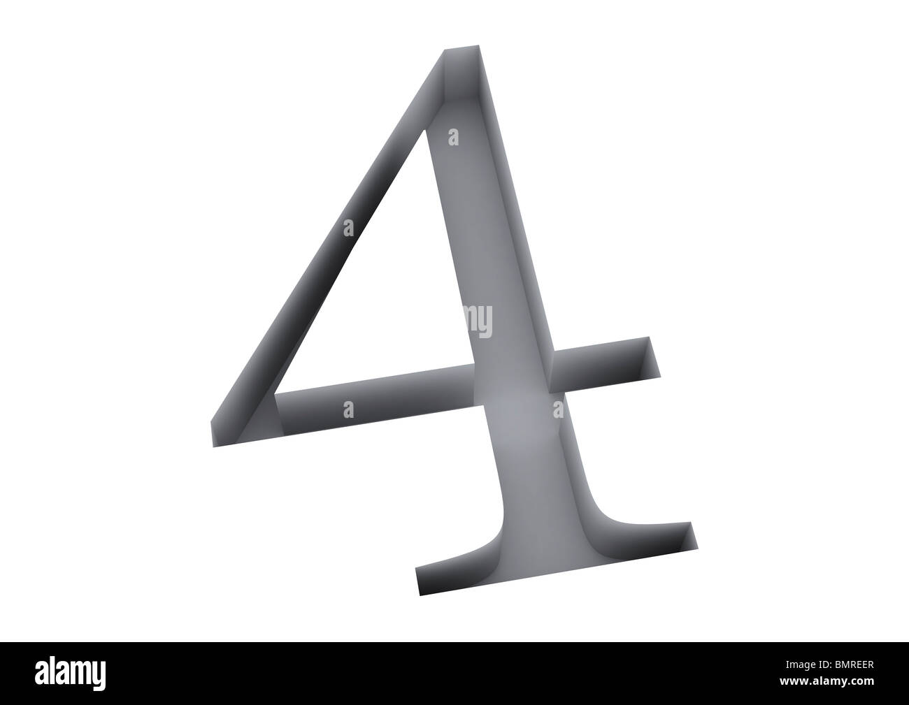 number four 4 Stock Photo - Alamy