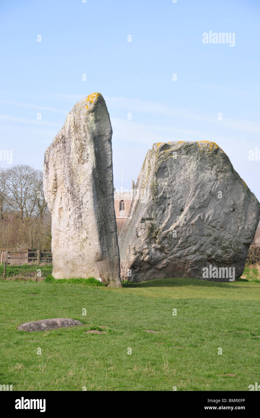 Neolithic standing stones, Avebury, Wiltshire Stock Photo - Alamy