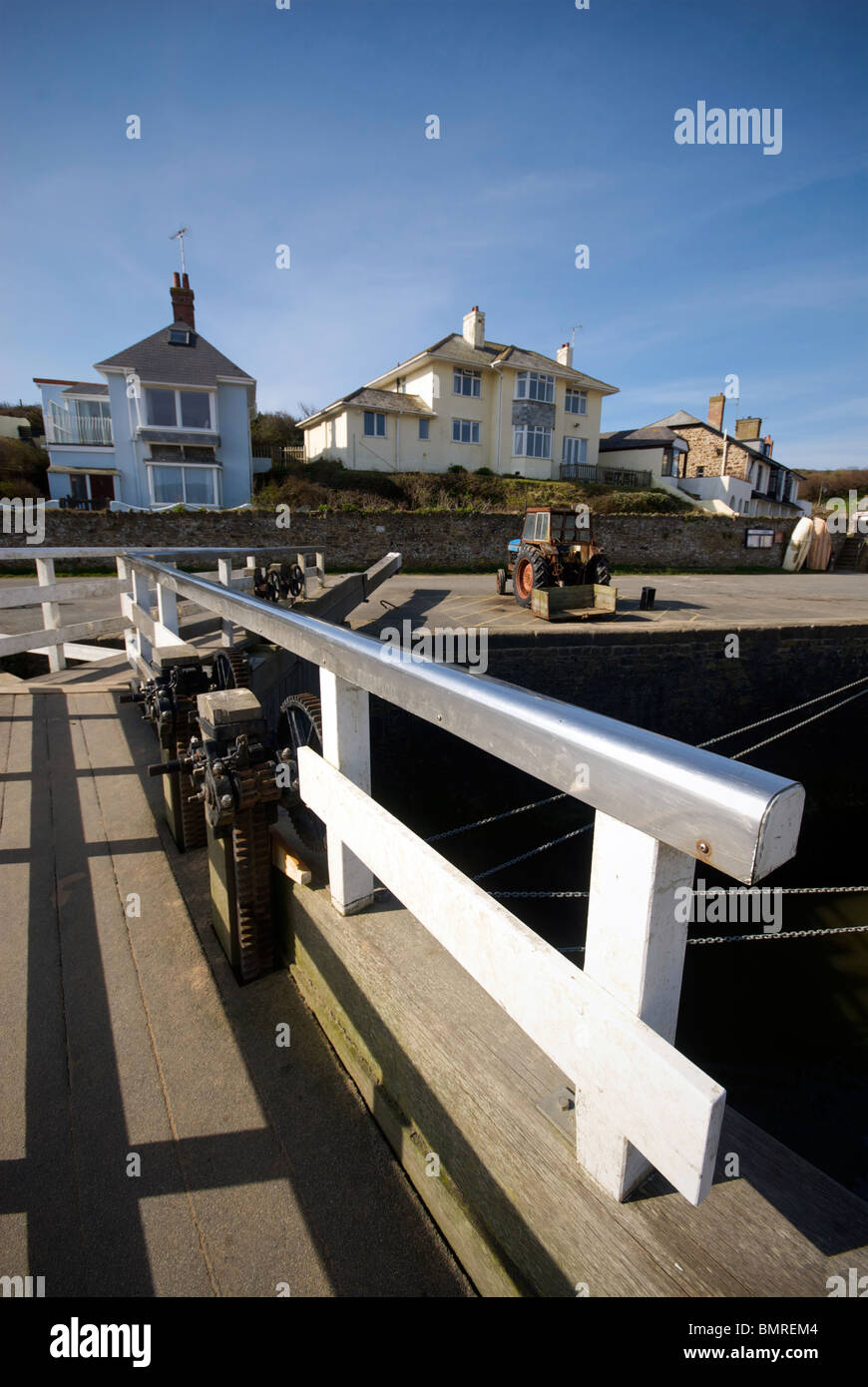 Bude Cornwall UK Canal Sea Lock Stock Photo - Alamy