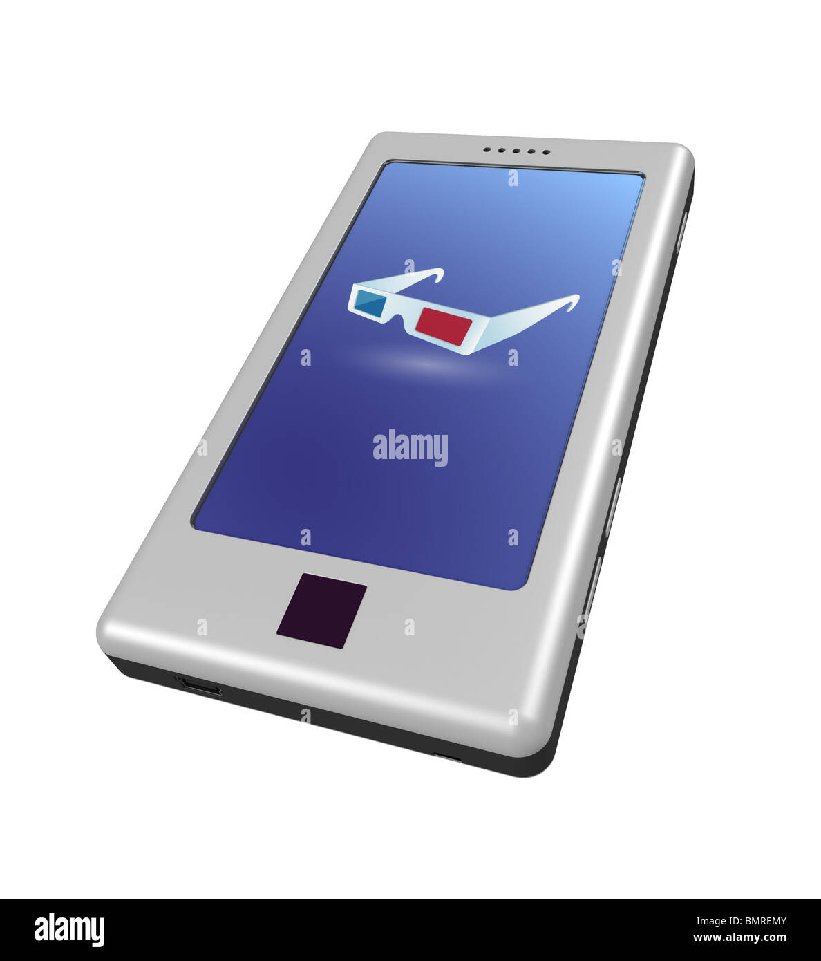 Three-dimensional model - a modern mobile phone Stock Photo - Alamy