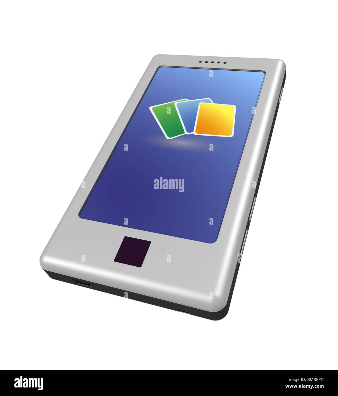 Three-dimensional model - a modern mobile phone Stock Photo - Alamy