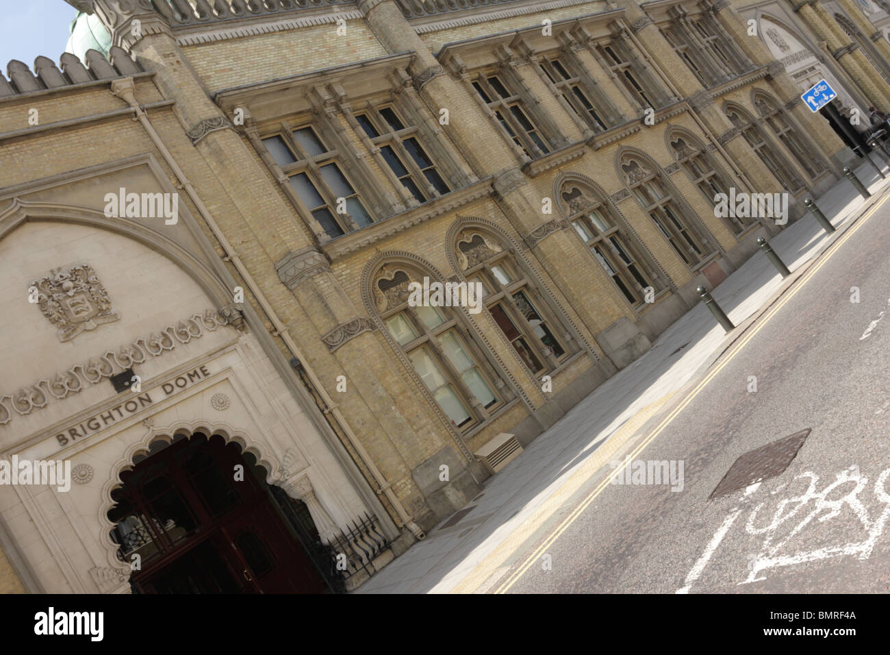 External view of Brighton Dome and the Corn Exchange in Church Street ...
