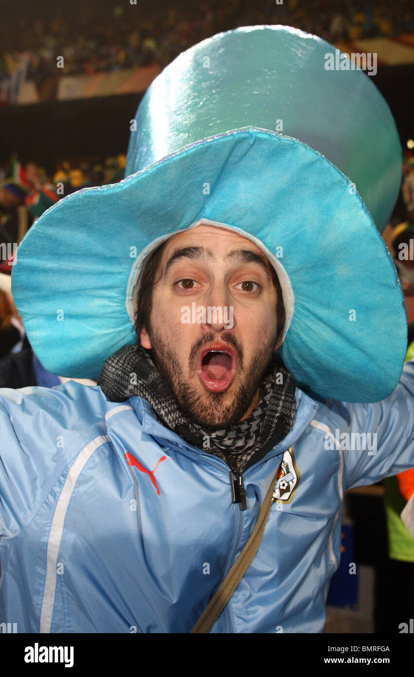 URUGUAY FAN WITH HUGE HAT SOUTH AFRICA V URUGUAY LOFTUS VERSFELD ...