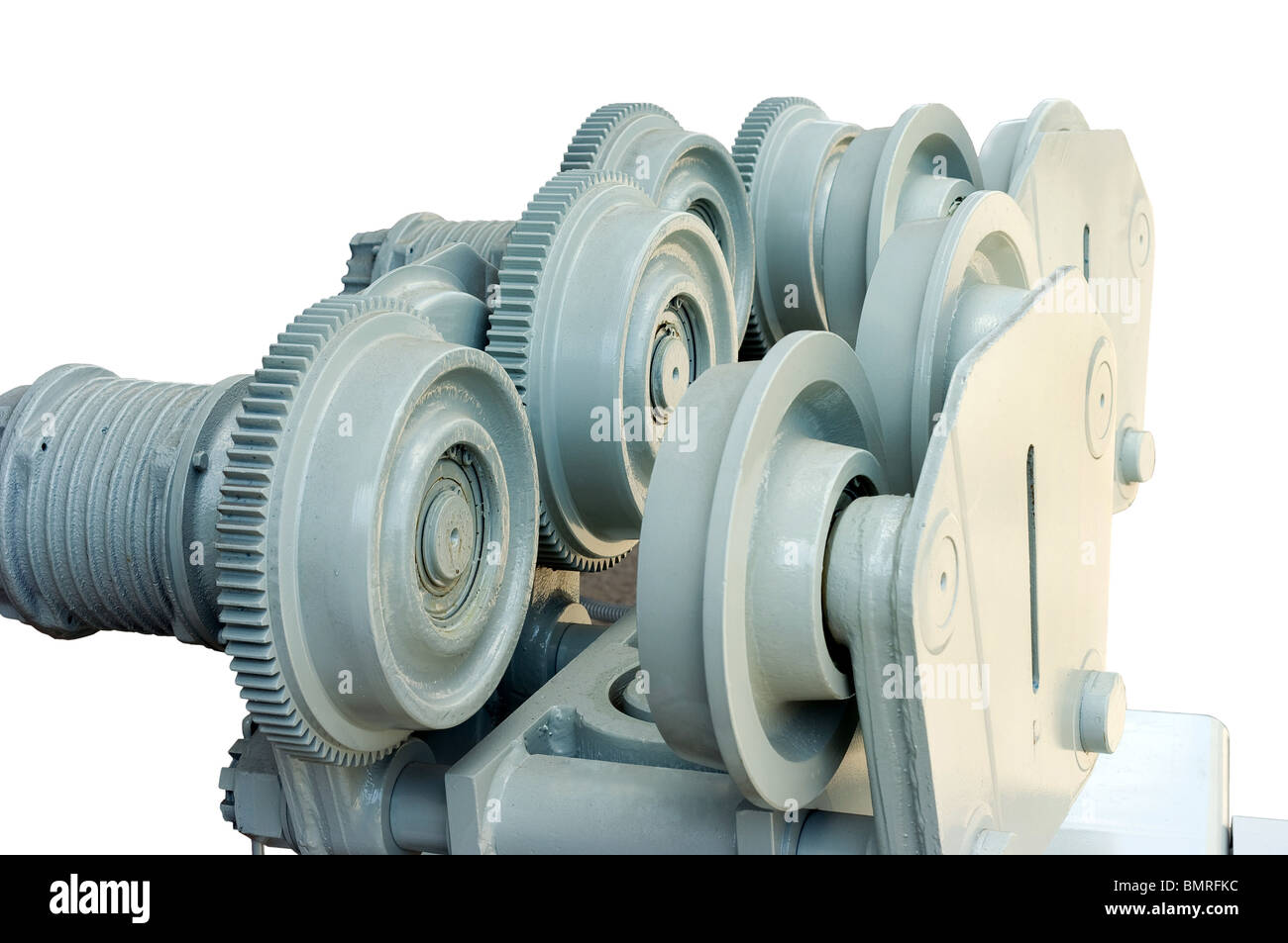 Transmission cut a white background Stock Photo - Alamy