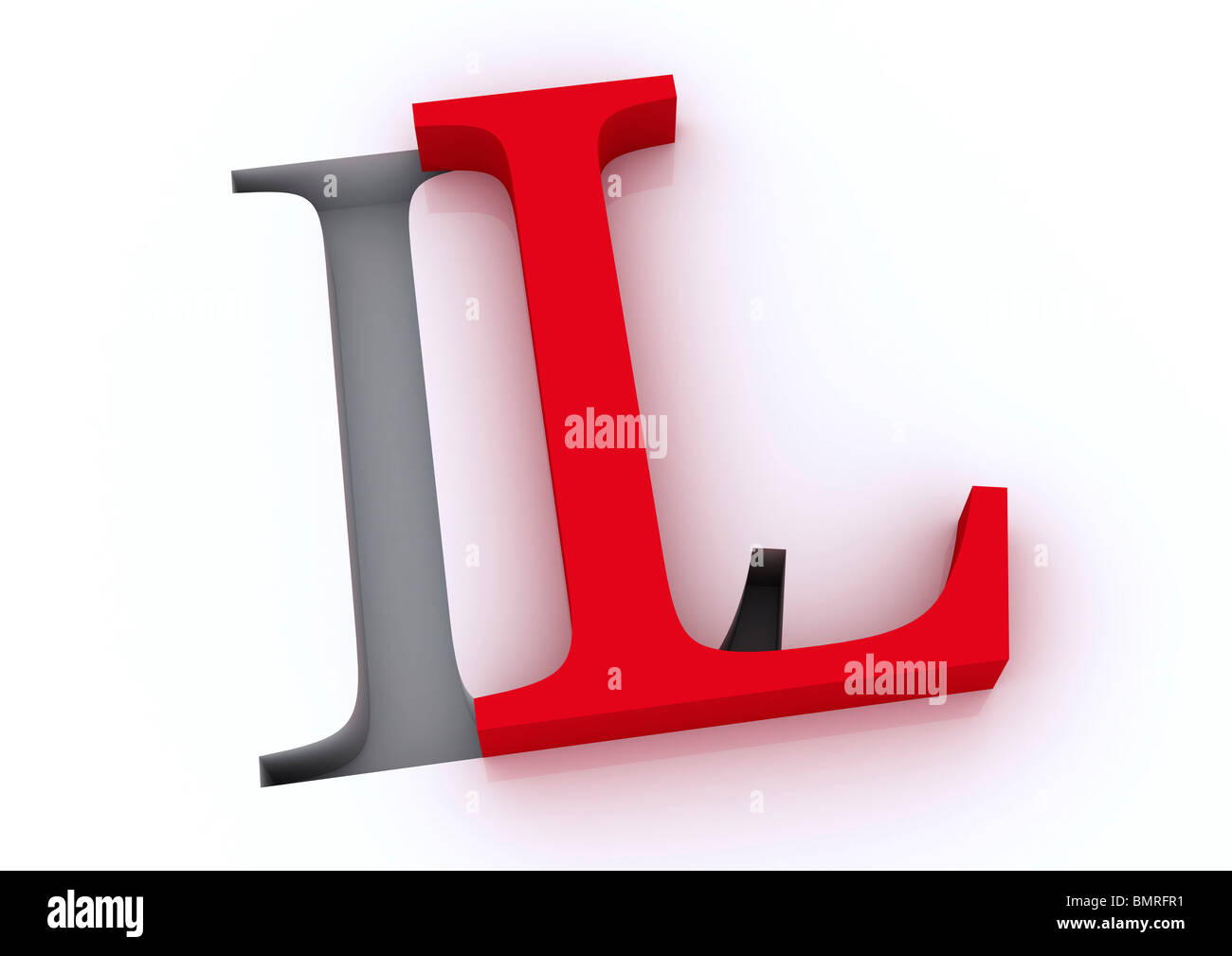 red letter l Stock Photo - Alamy