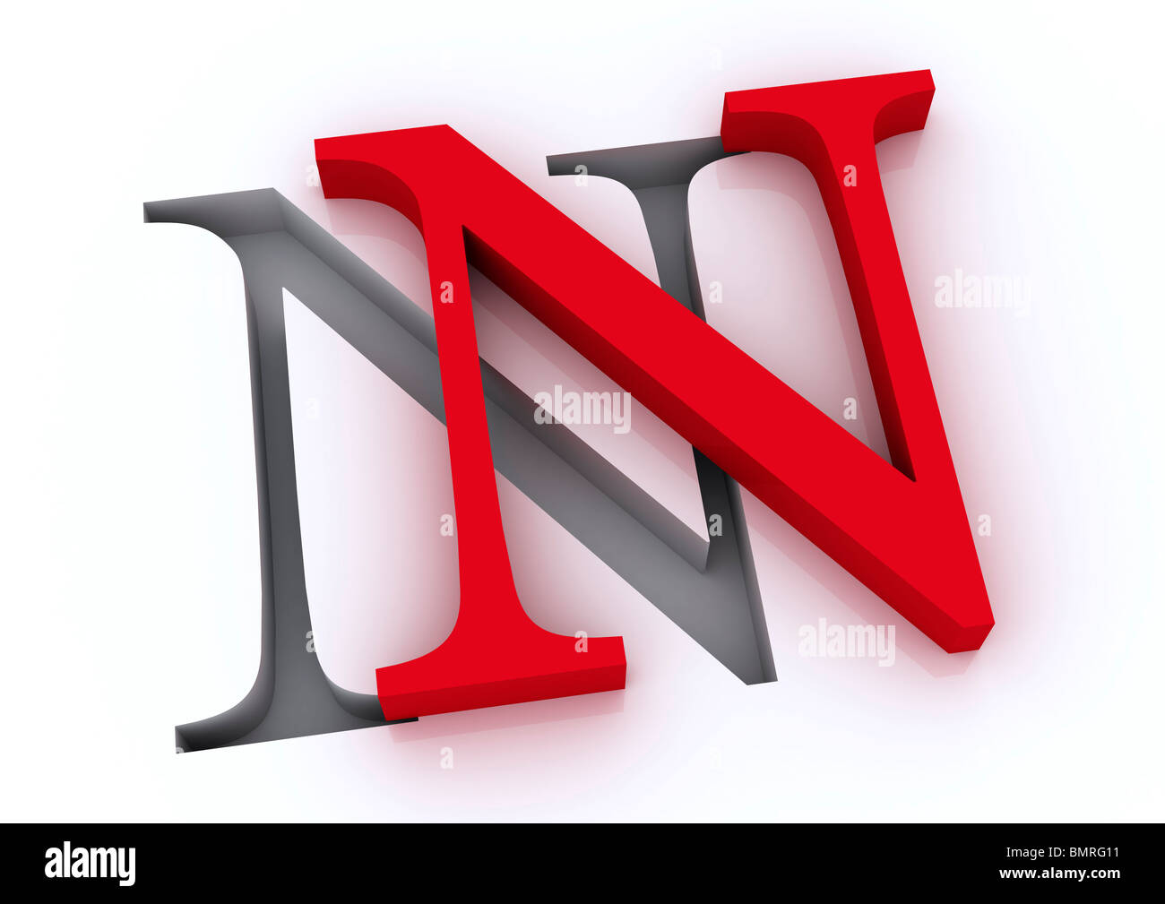 red letter n Stock Photo - Alamy