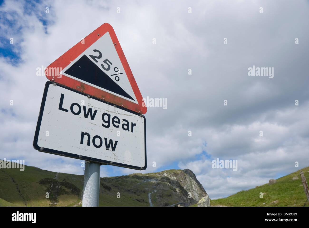 Steep slope road sign hi-res stock photography and images - Alamy