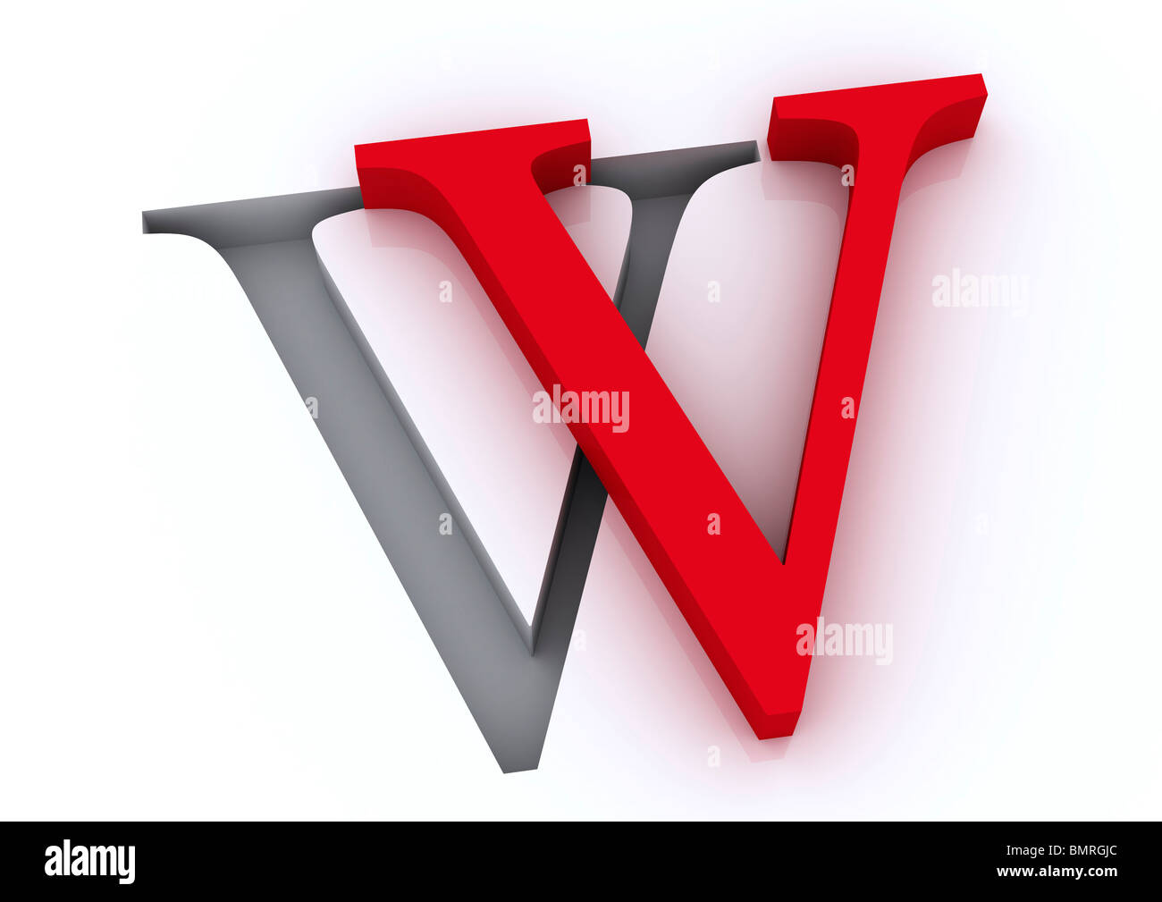 red letter v Stock Photo - Alamy