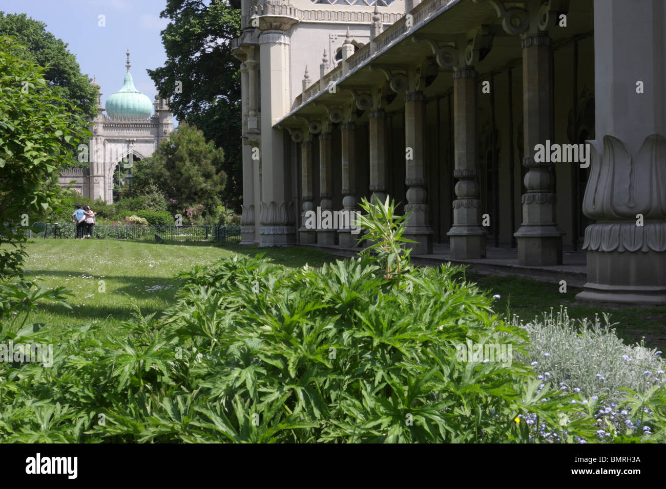 Set in the grounds of the Royal Pavilion an pillared aisle of the main ...