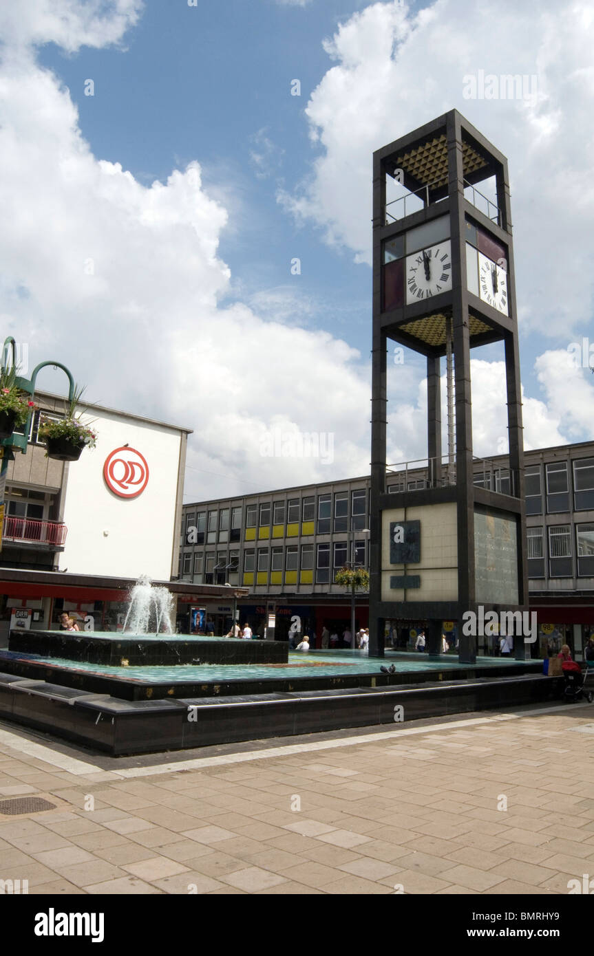 Stevenage Hertfordshire town center shopping precinct city uk shops ...