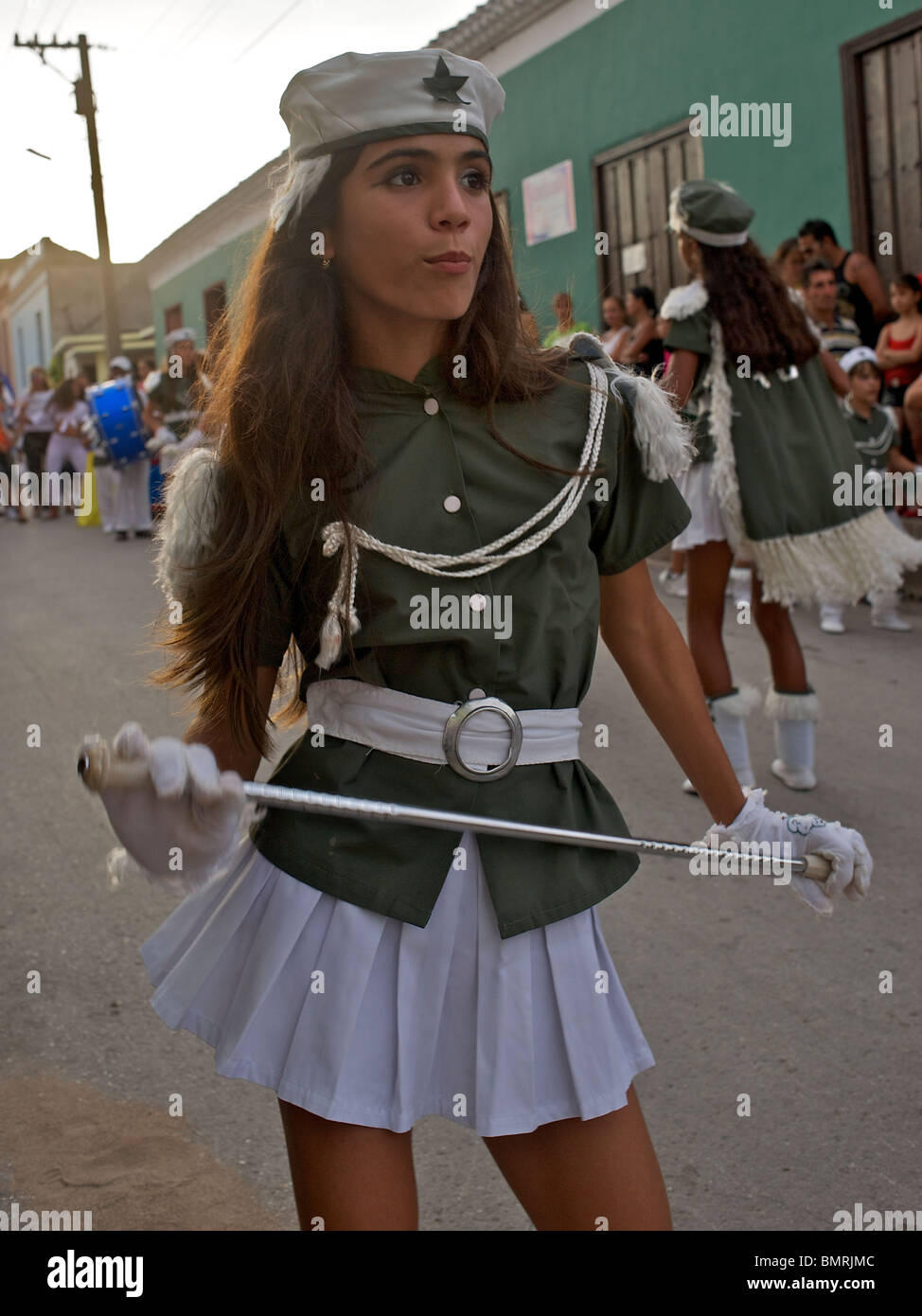 Majorette, Gibara, Cuba Stock Photo - Alamy