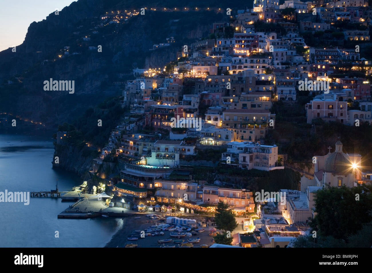 Positano night amalfi coast italy hi-res stock photography and images ...