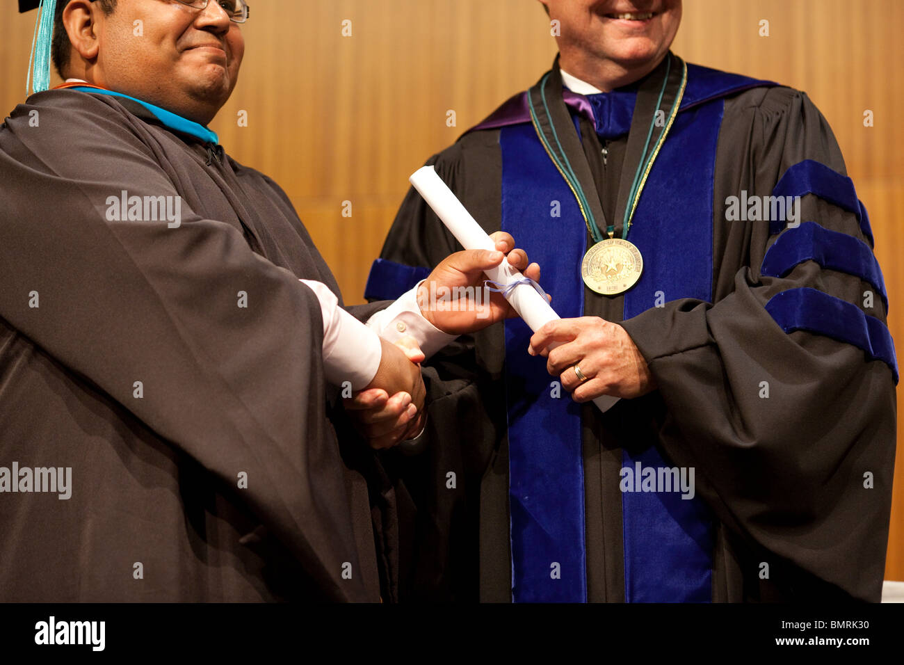 Commencement ceremony for graduates of Lyndon Baines Johnson (LBJ ...