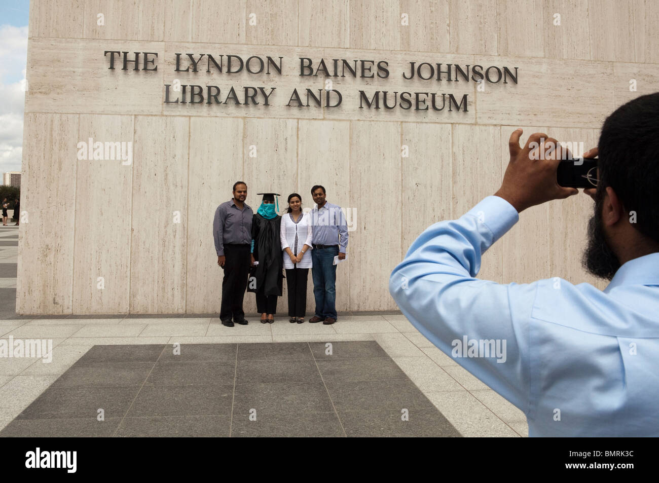 Commencement ceremony for graduates of Lyndon Baines Johnson (LBJ ...