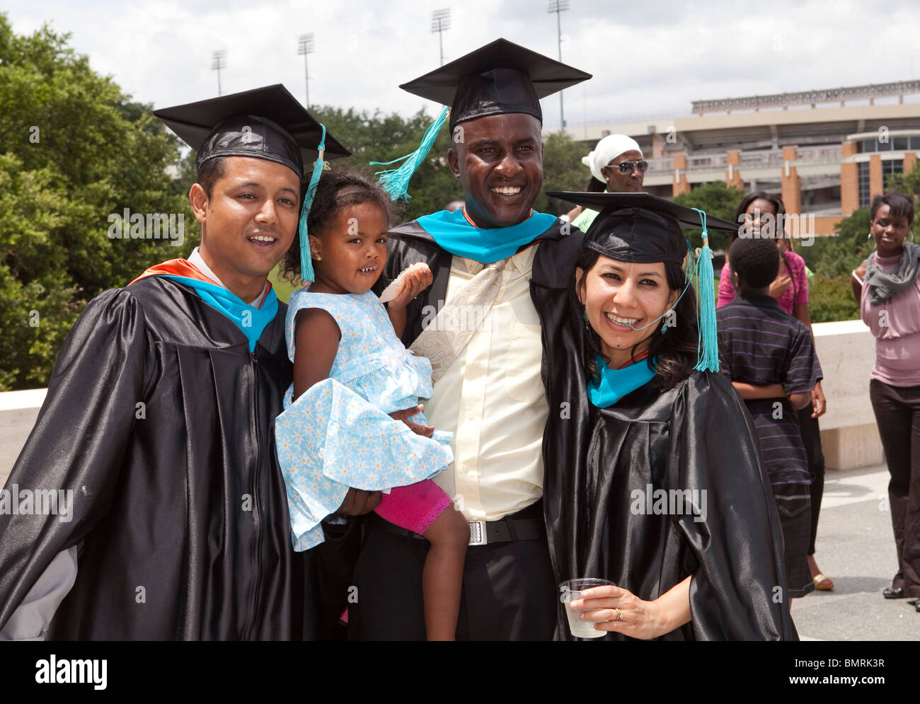 Commencement ceremony for graduates of Lyndon Baines Johnson (LBJ ...
