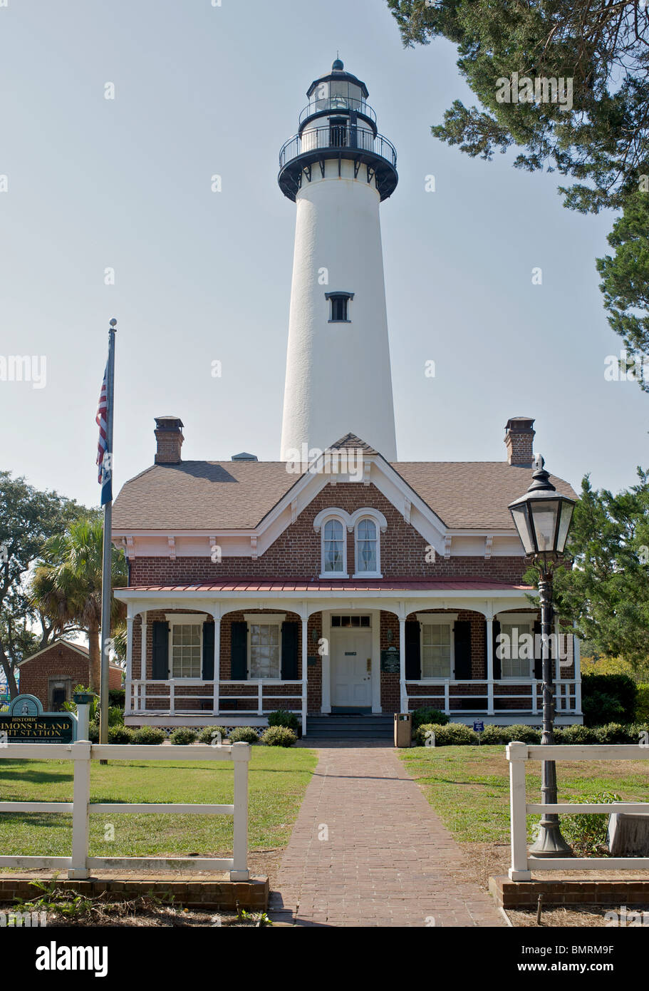 Lighthouse at St. Simons Island Georgia Stock Photo - Alamy