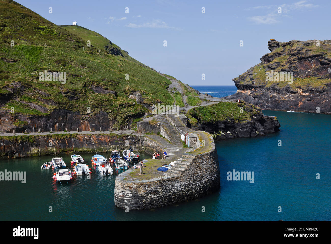 Boscastle Harbour, Cornwall, England Stock Photo - Alamy
