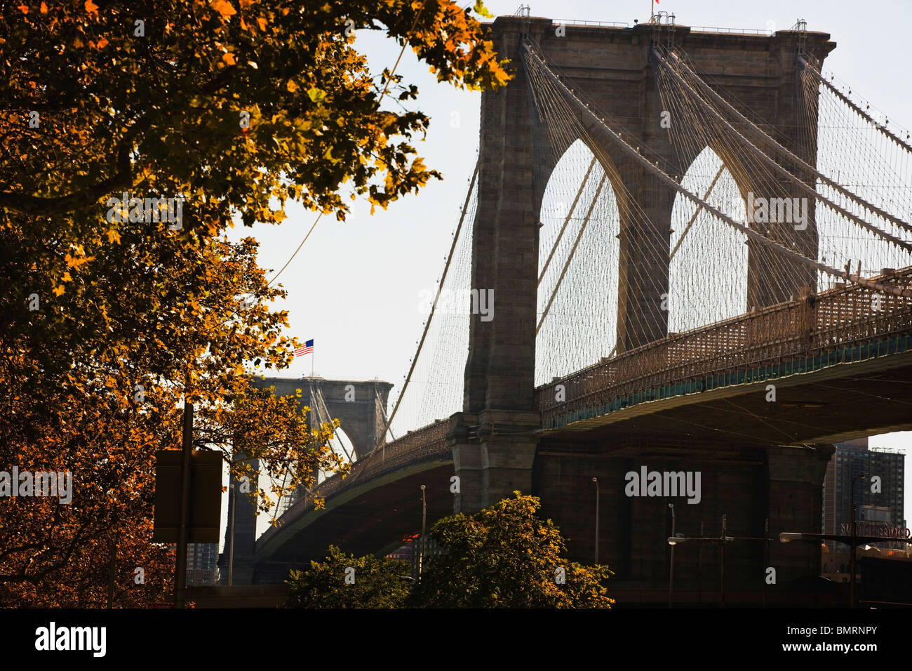 New York City, New York, United States Of America; Brooklyn Bridge In ...