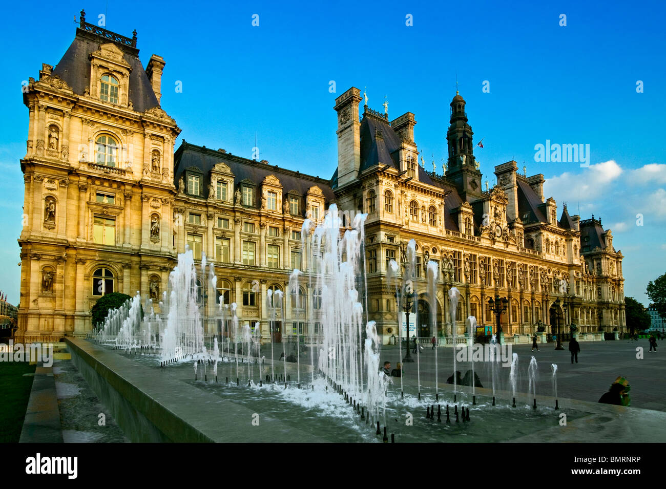 Paris city hall place hi-res stock photography and images - Alamy