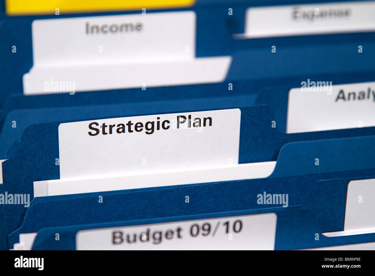 Filing cabinet full of business folders and documents Stock Photo - Alamy