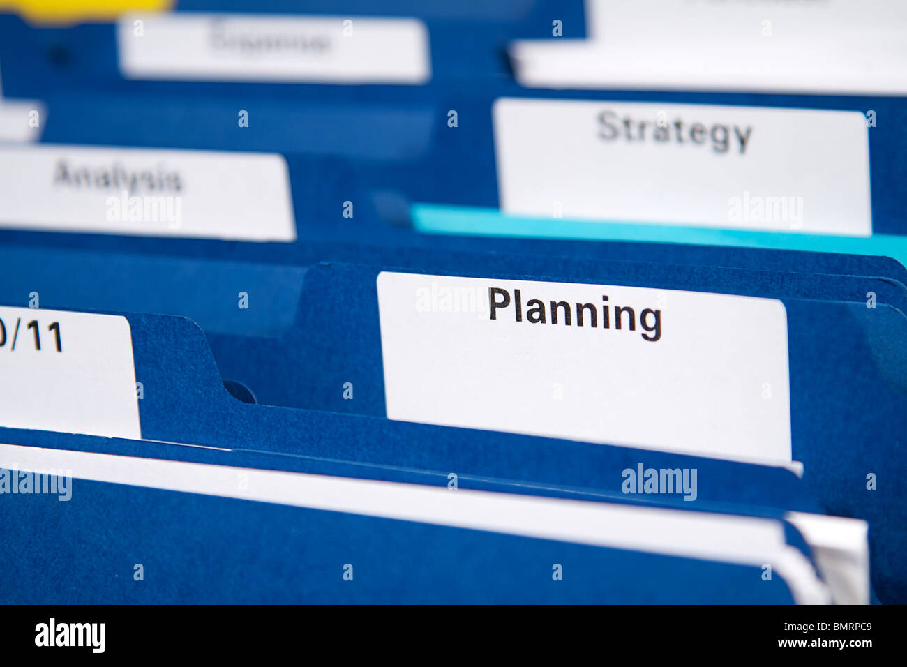 Filing cabinet full of business folders and documents Stock Photo - Alamy