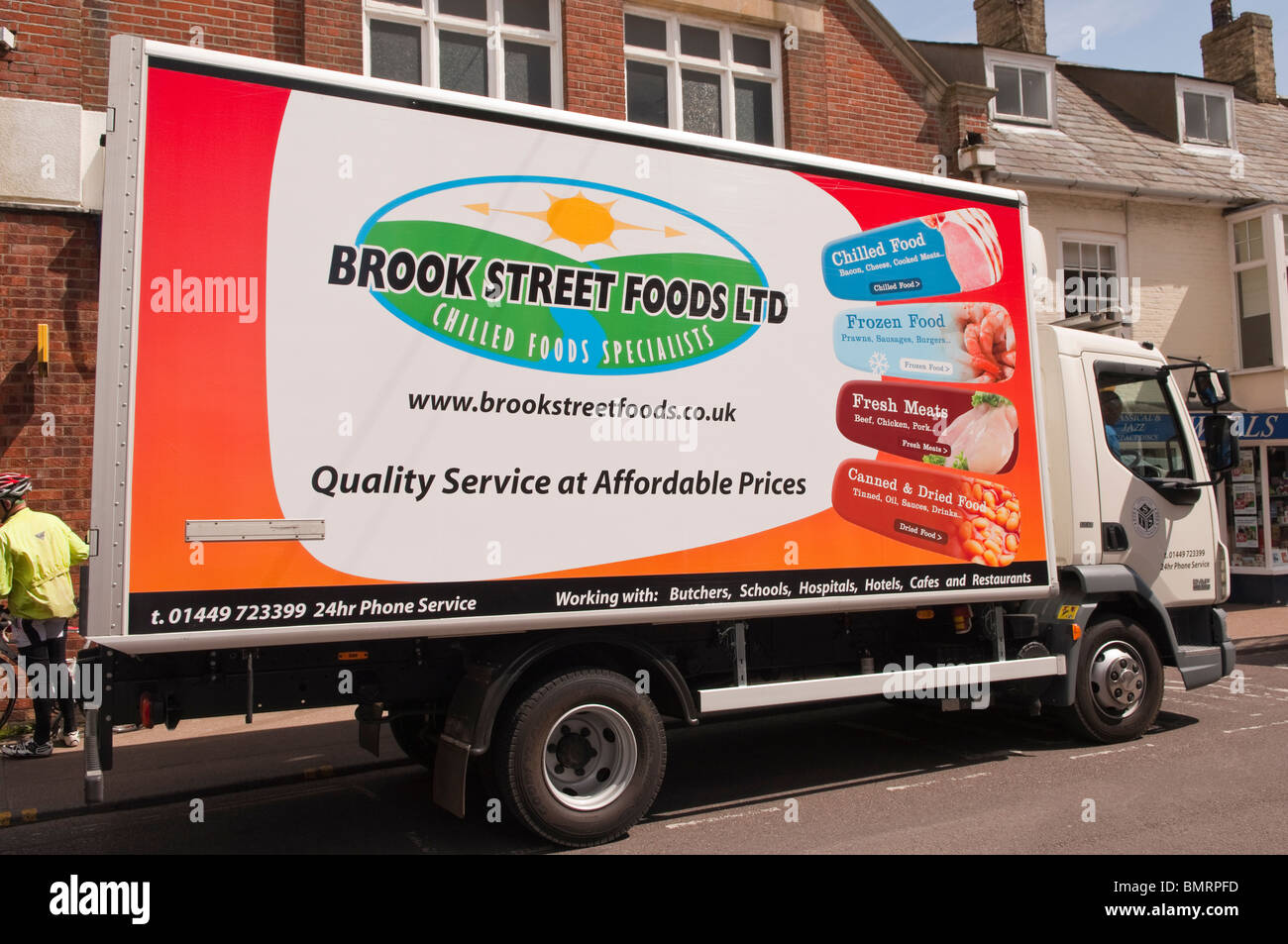 Uk food deliveries lorry hi-res stock photography and images - Alamy