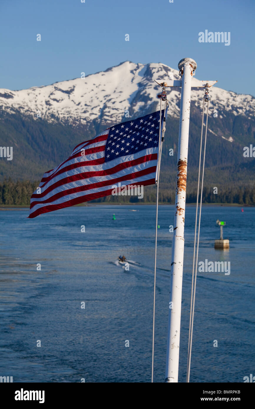 Alaska Ferry through, Wrangell Narrows, Alaska Stock Photo - Alamy
