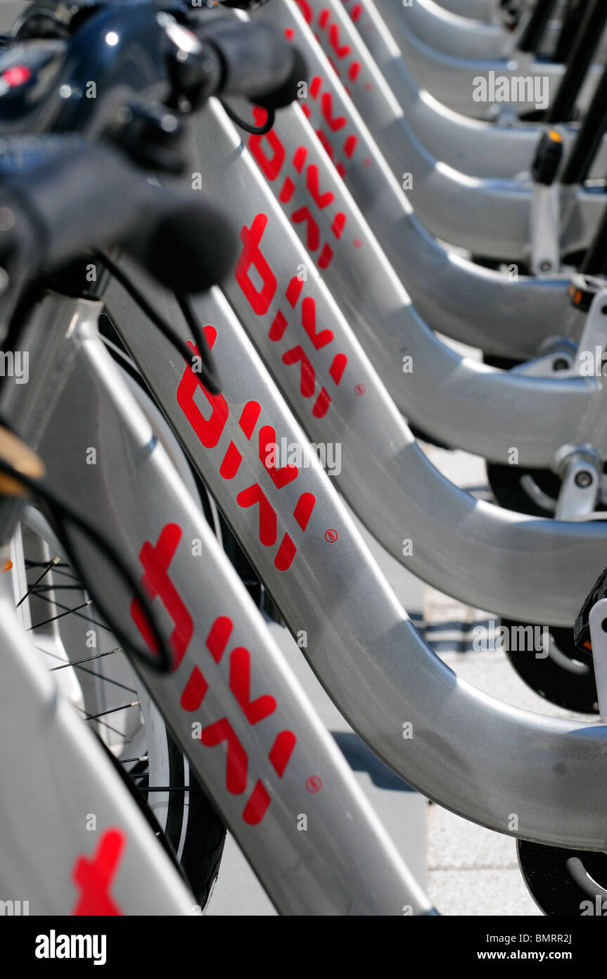 Canada, Montreal Bixi Bike Station, Public Bike Rental System Stock ...
