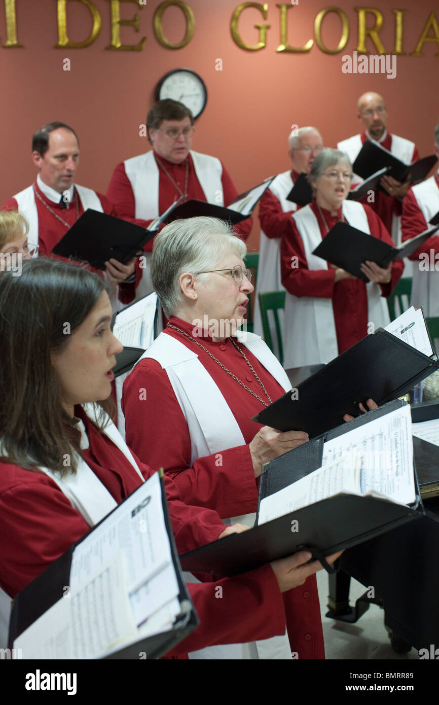 The adult choir of St. Martin's Lutheran Church, an active Evangelical ...