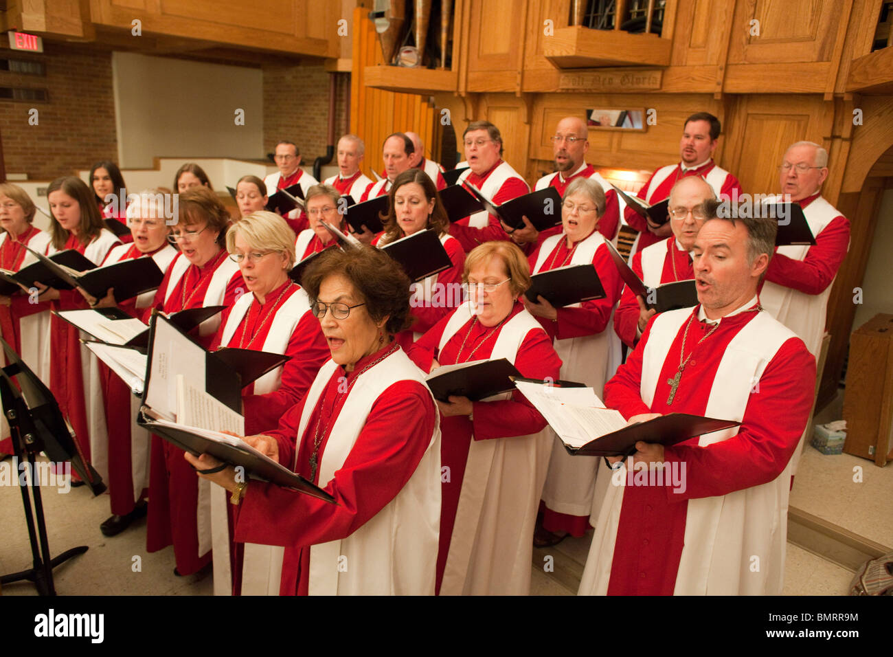 The adult choir of St. Martin's Lutheran Church, an active Evangelical ...