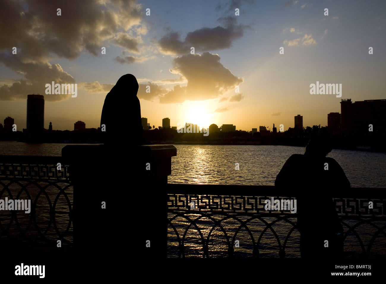 Sunset in Nile river. Cairo. Egypt Stock Photo - Alamy