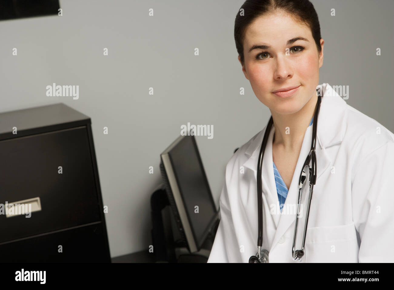 A Female Doctor Stock Photo - Alamy