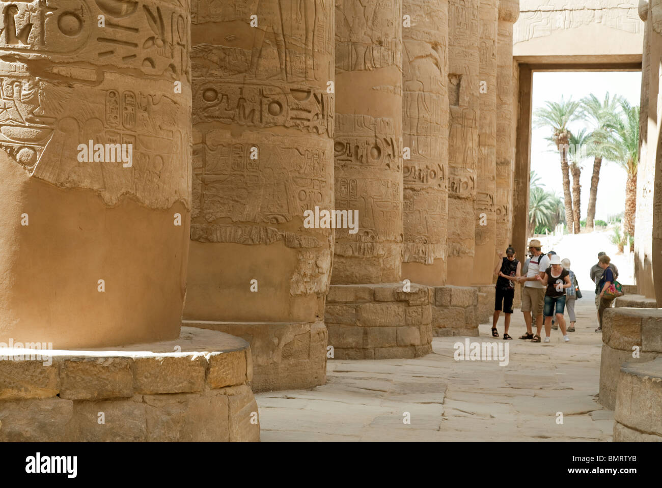 Tourists in Karnak Temple, Luxor, Egypt Stock Photo - Alamy