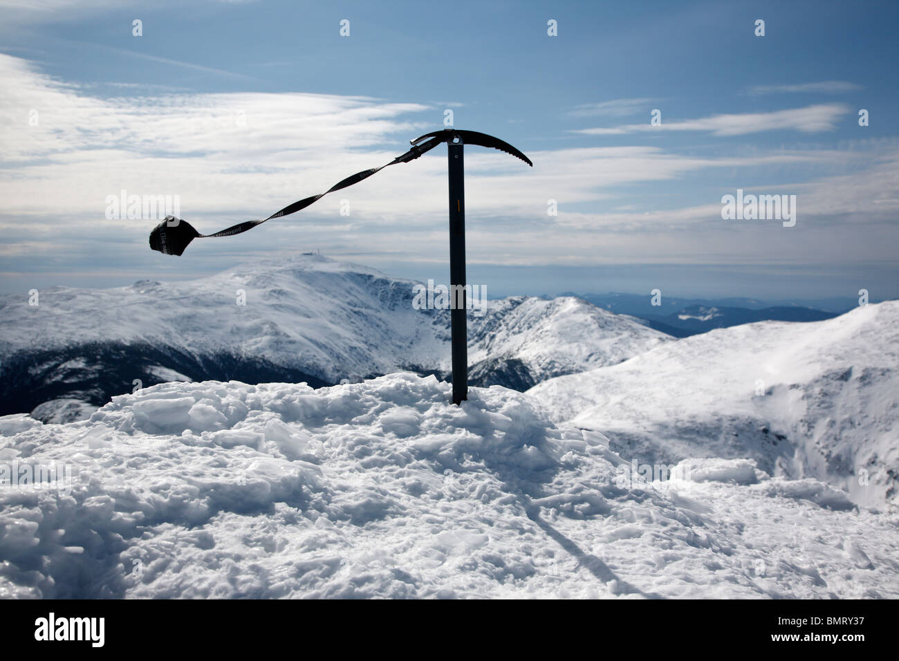 The summit of Mount Adams during the winter months in the White ...