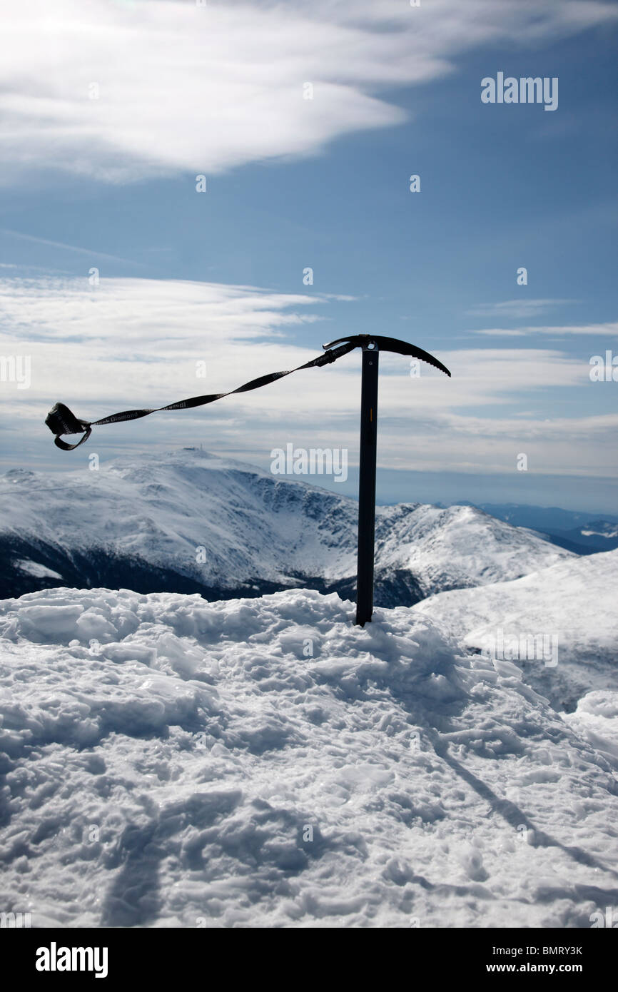 The summit of Mount Adams during the winter months in the White ...