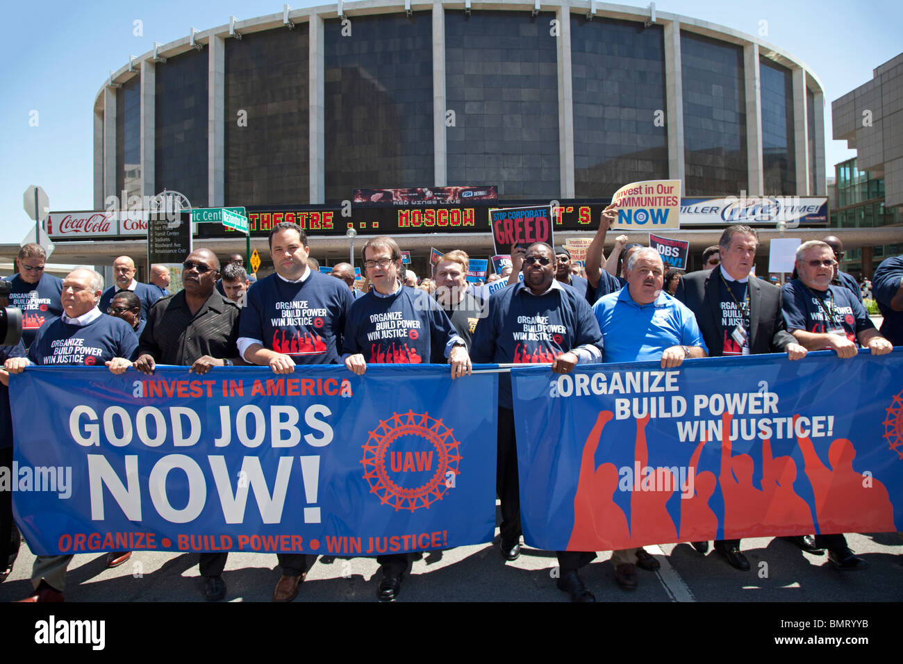 Auto worker protest jobs hi-res stock photography and images - Alamy