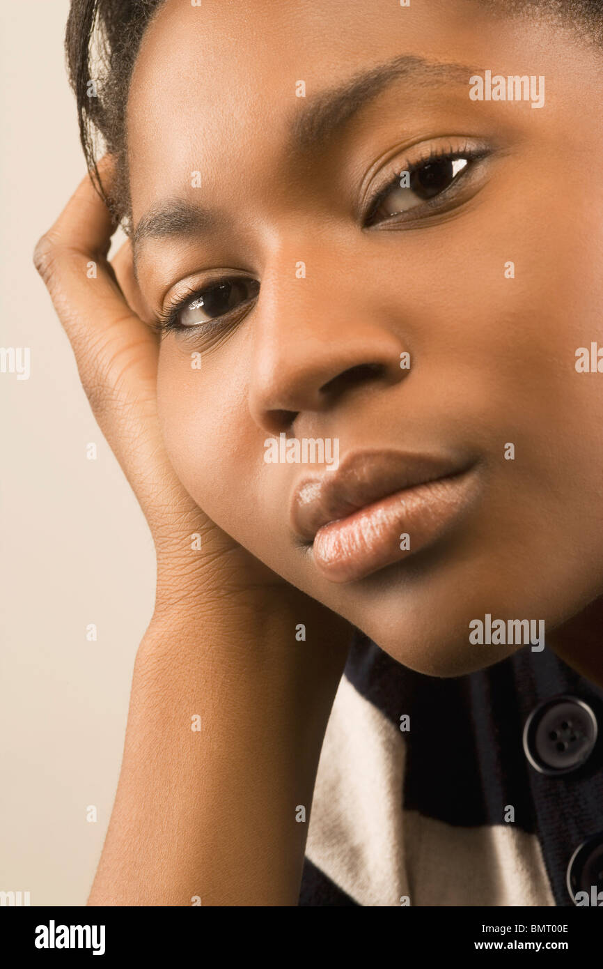 Portrait Of A Girl Stock Photo - Alamy