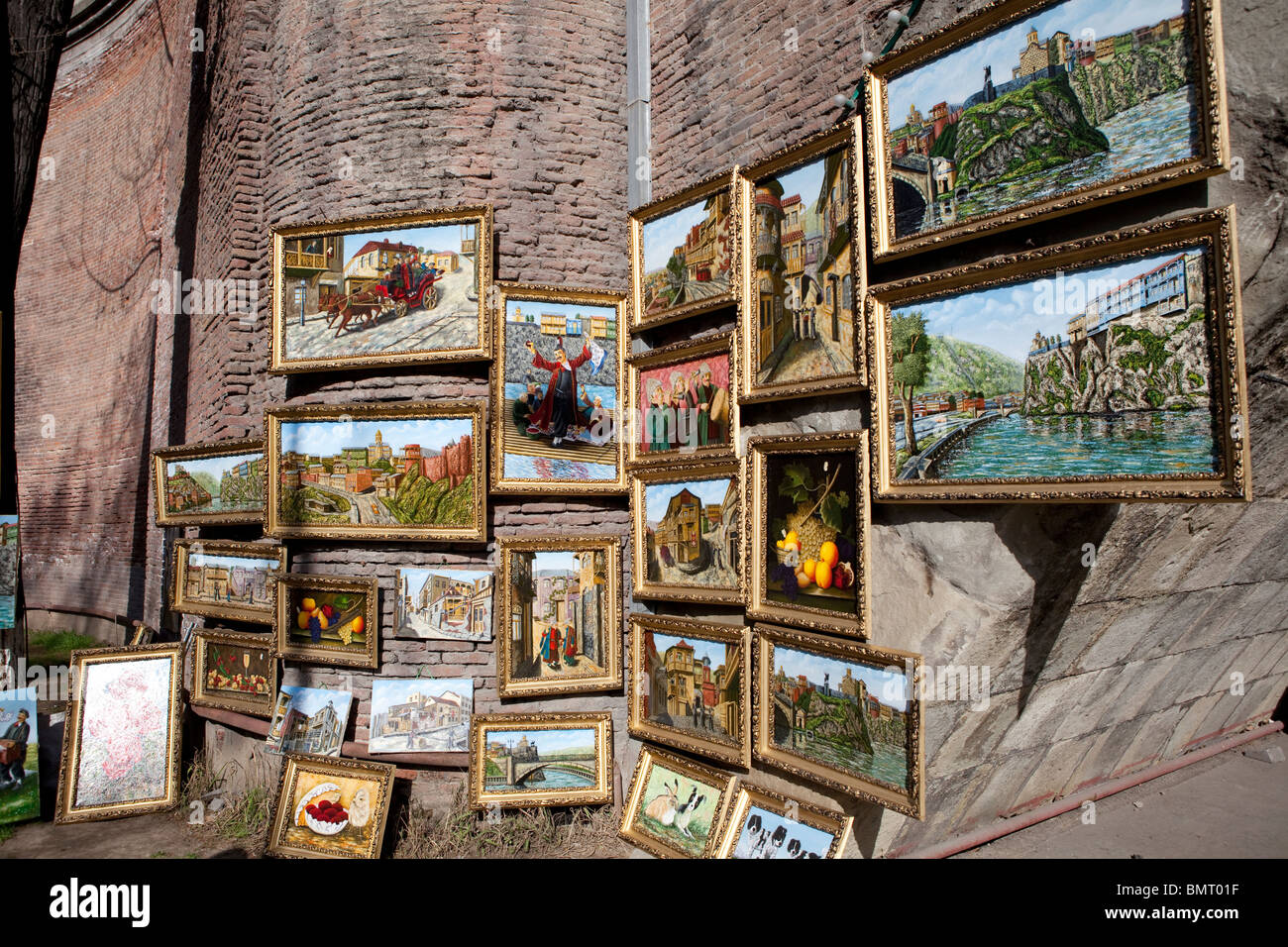 Tbilisi dry bridge flea market, Georgia Stock Photo - Alamy