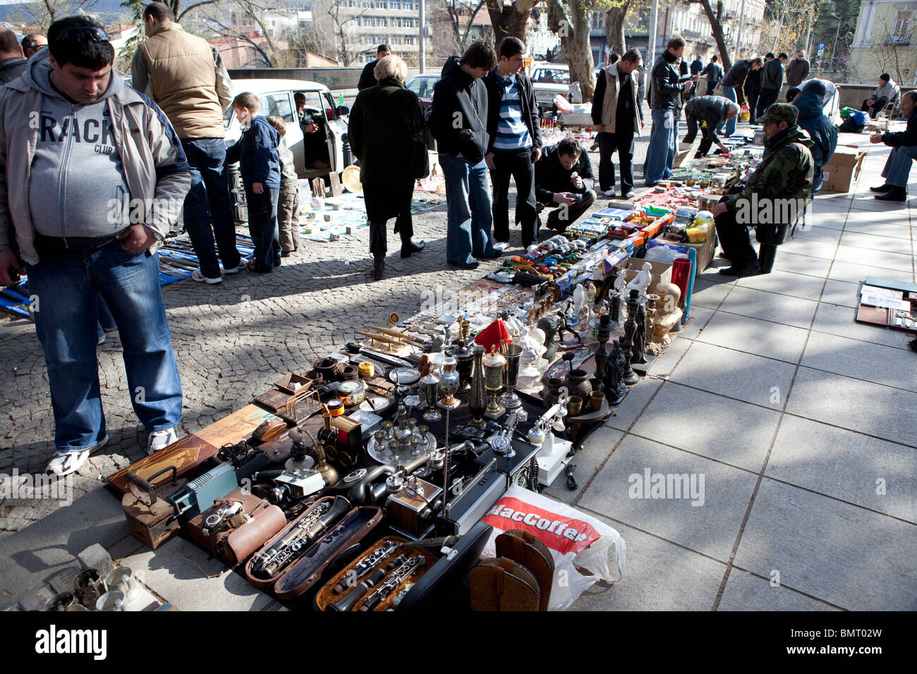 Tbilisi dry bridge flea market, Georgia Stock Photo - Alamy