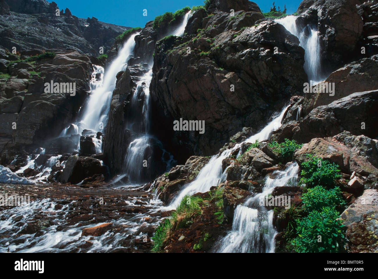 Colorado, United States Of America; Timberline Falls Of Rocky Mountain ...