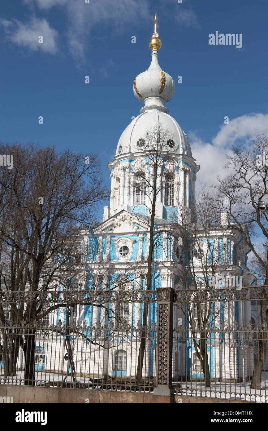 Church of the Smolny monastery Stock Photo - Alamy