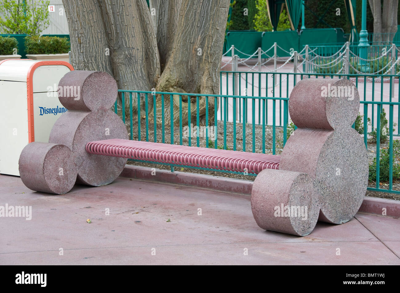 Micky Mouse Bench in Downtown Disney area, California USA Stock Photo ...